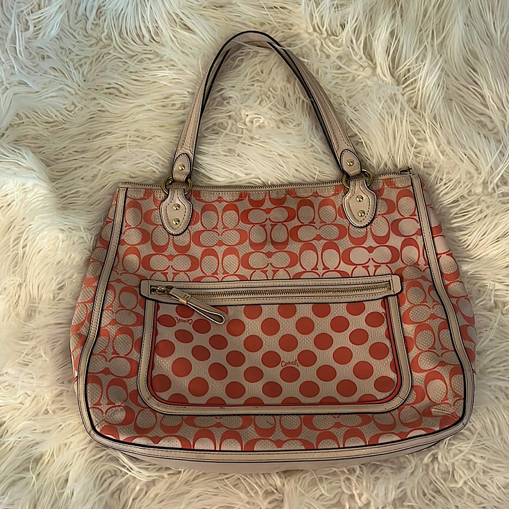 Large Authentic Coach Tote (Unique Color) - Gem